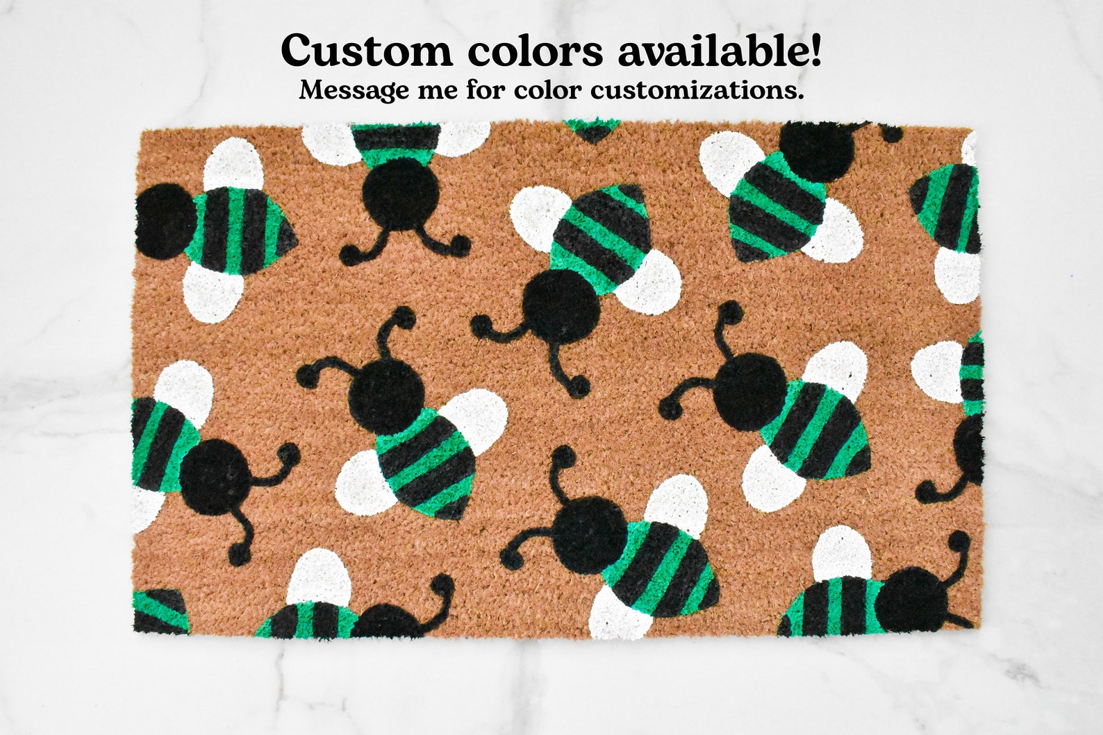 Bumble Bee Doormat Honey Bee Doormat Cute Doormat Welcome - Etsy