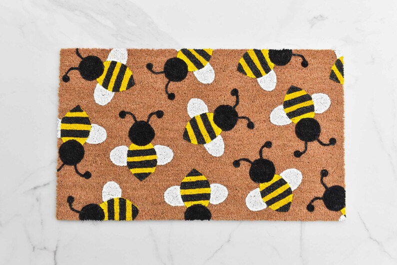 Bumble Bee Doormat, Honey Bee Doormat, Cute Doormat, Welcome Mat ...