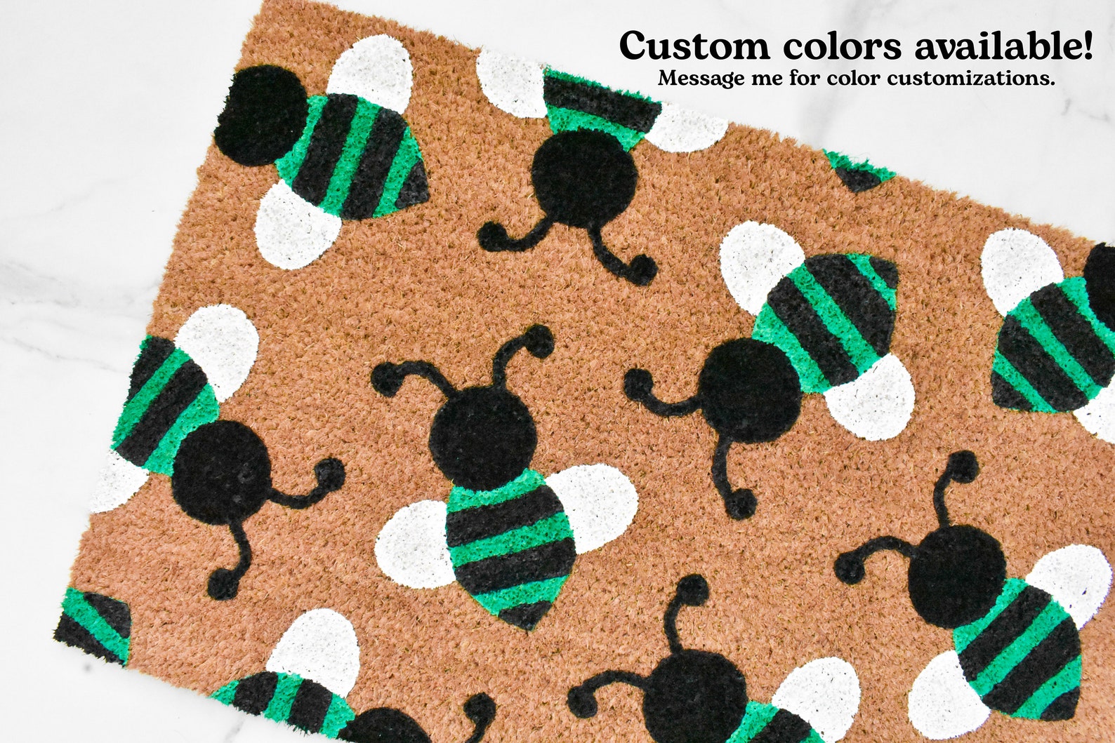 Bumble Bee Doormat Honey Bee Doormat Cute Doormat Welcome - Etsy