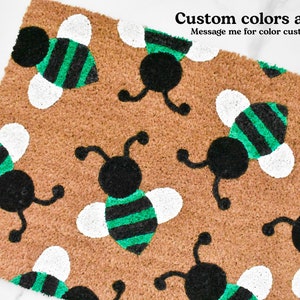 Bumble Bee Doormat, Honey Bee Doormat, Cute Doormat, Welcome Mat ...