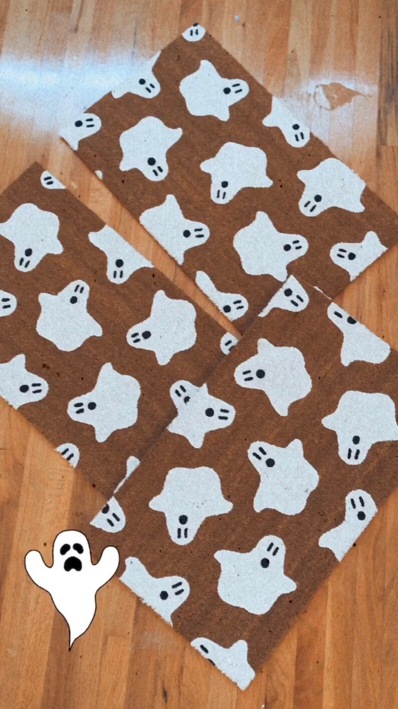 Ghost Doormat Halloween Doormat Cute Doormat Halloween - Etsy
