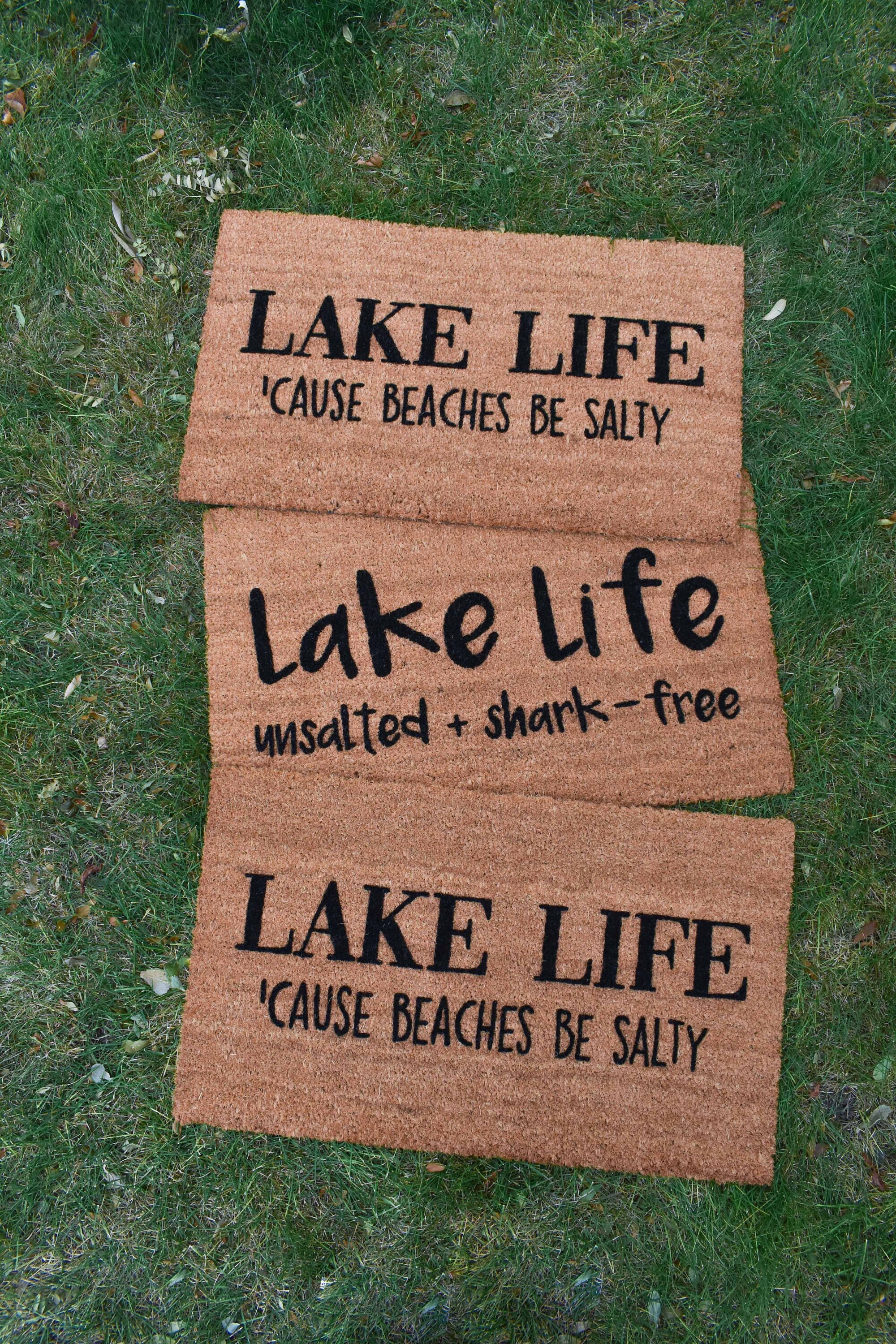 Lake Life Doormat, Cute Doormat, Lake House Doormat, Lake House Decor ...