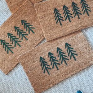 Pine Tree Doormat, Cute Doormat, Christmas Doormat, Outdoor Rug ...