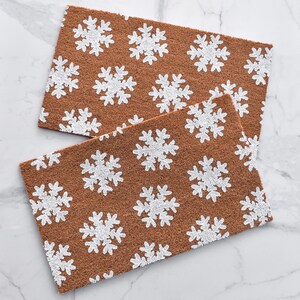 Snowflake Doormat, Winter Doormat, Cute Doormat, Snow, Welcome Mat ...