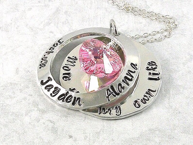 Personalized Hand Stamped "more Than My Own Life" Open Aluminun Locket ...