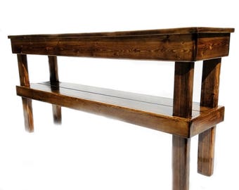Rustic Console - Etsy