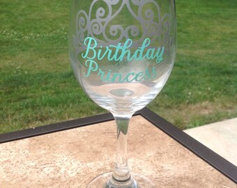 Princess wine glass | Etsy