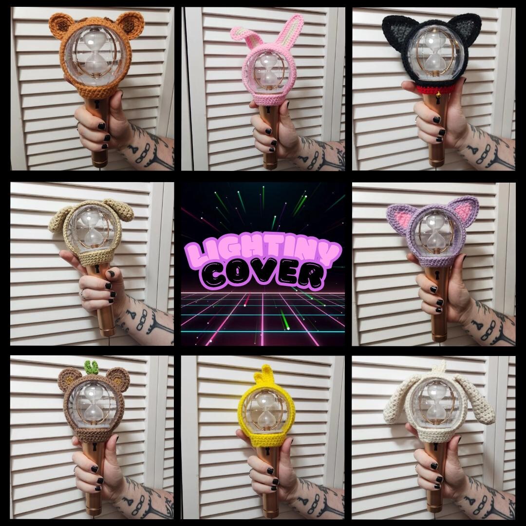Lightiny Cover- Ateez (aniteez) Inspired Crochet Kpop Lightstick ...