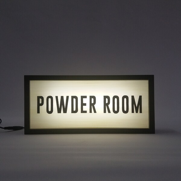 Powder Room Sign - Etsy Canada