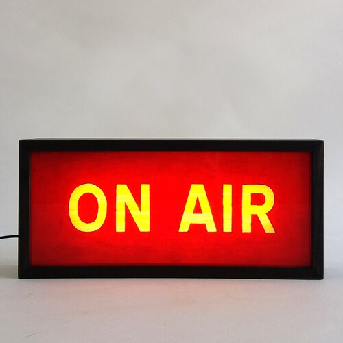 ON AIR Sign Handcrafted Wooden Light Box Signs Light up - Etsy