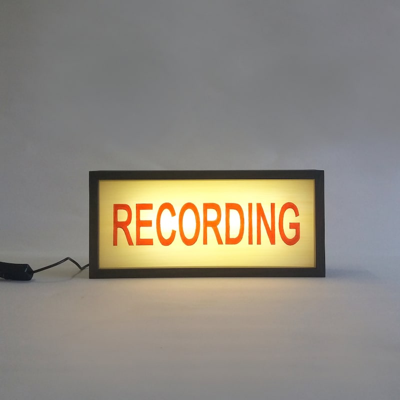 Recording Light - Etsy