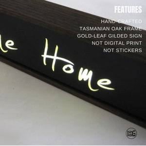 Welcome Home Sign Handcrafted Wooden Light Box, Retro Style Backlit ...