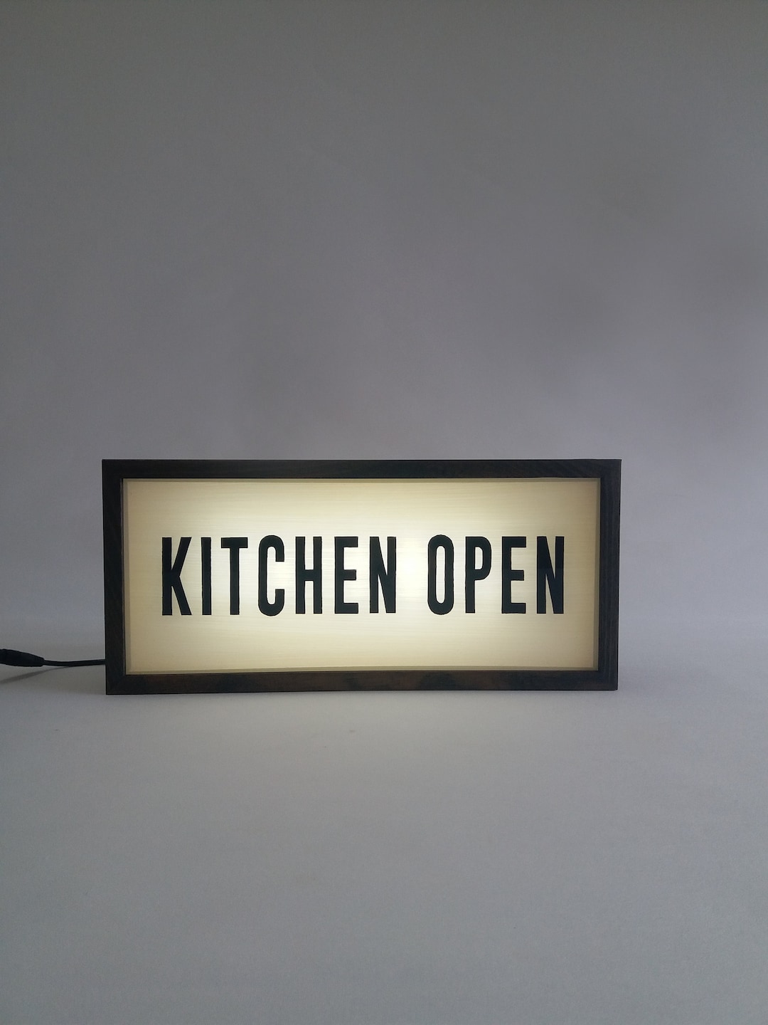 Kitchen Open Lightbox Hand-painted Sign, Modern Artisan Design ...