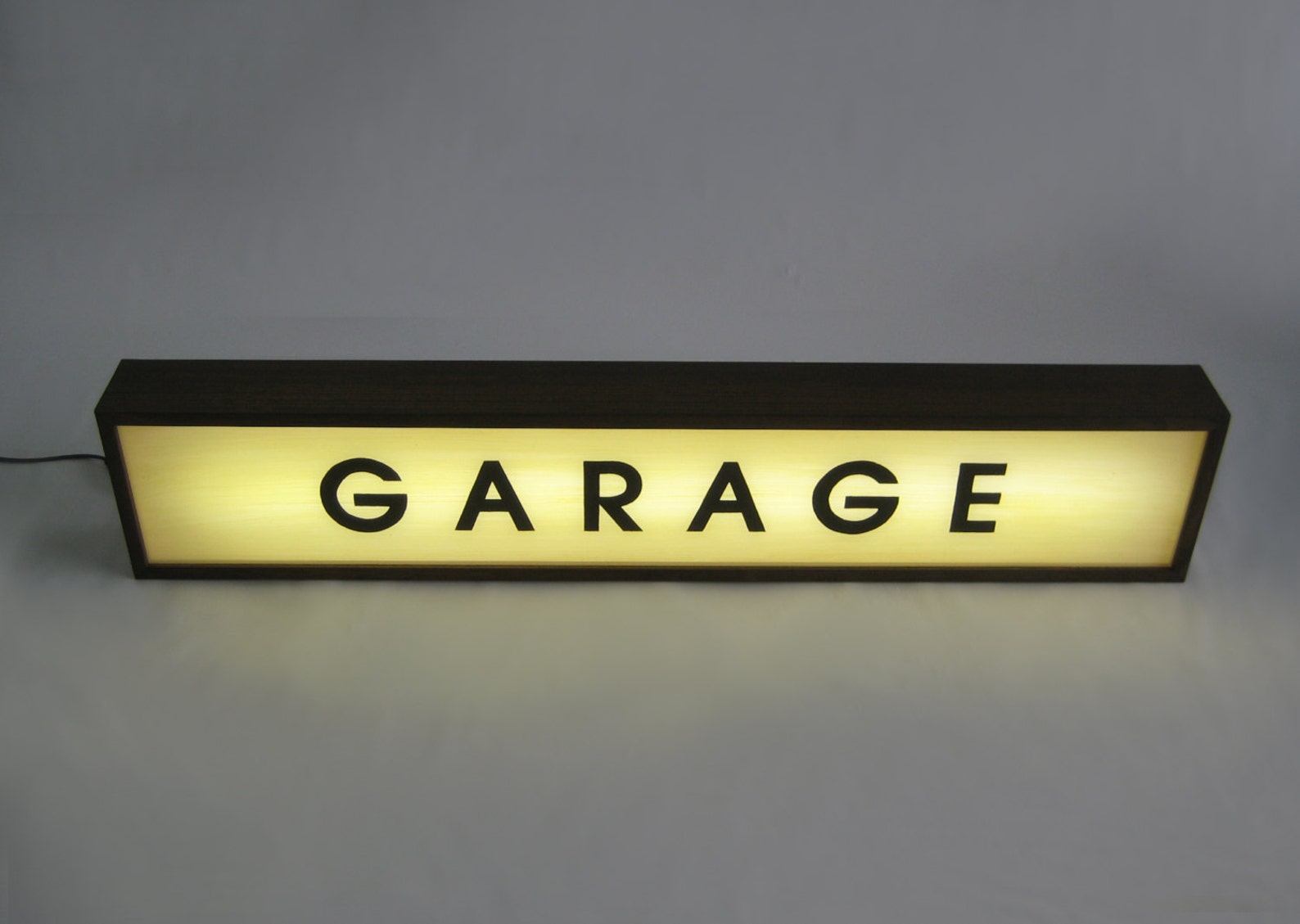 Lighted Garage Sign, Handcrafted Wooden Light Box Sign for Man Cave ...