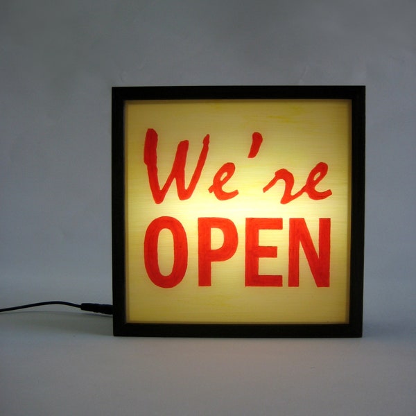 Lighted Open Sign - Etsy