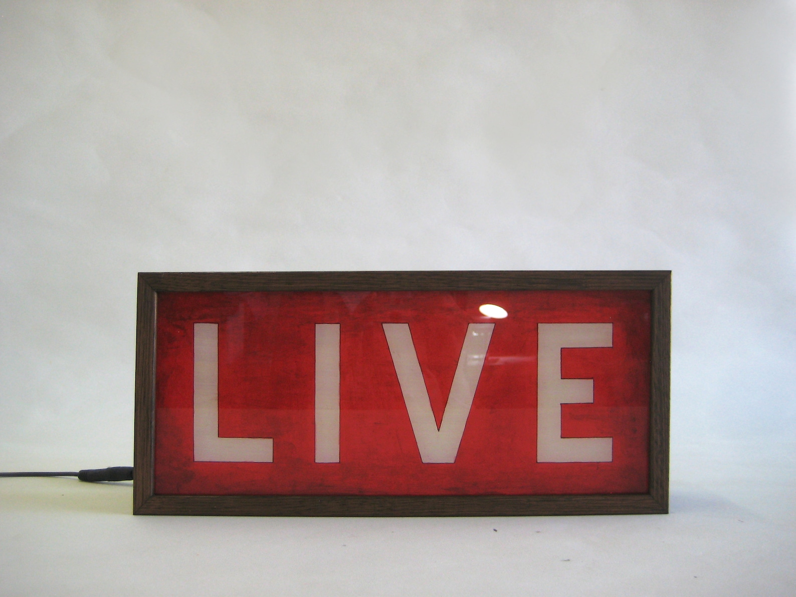 LIVE Wooden Lightbox Sign Lighted Hand Painted Signs | Etsy