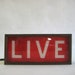 LIVE Wooden Lightbox Sign Lighted Hand Painted Signs - Etsy