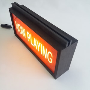 NOW PLAYING Sign in Red, Vinyl Record Display Stand / Record Holder ...