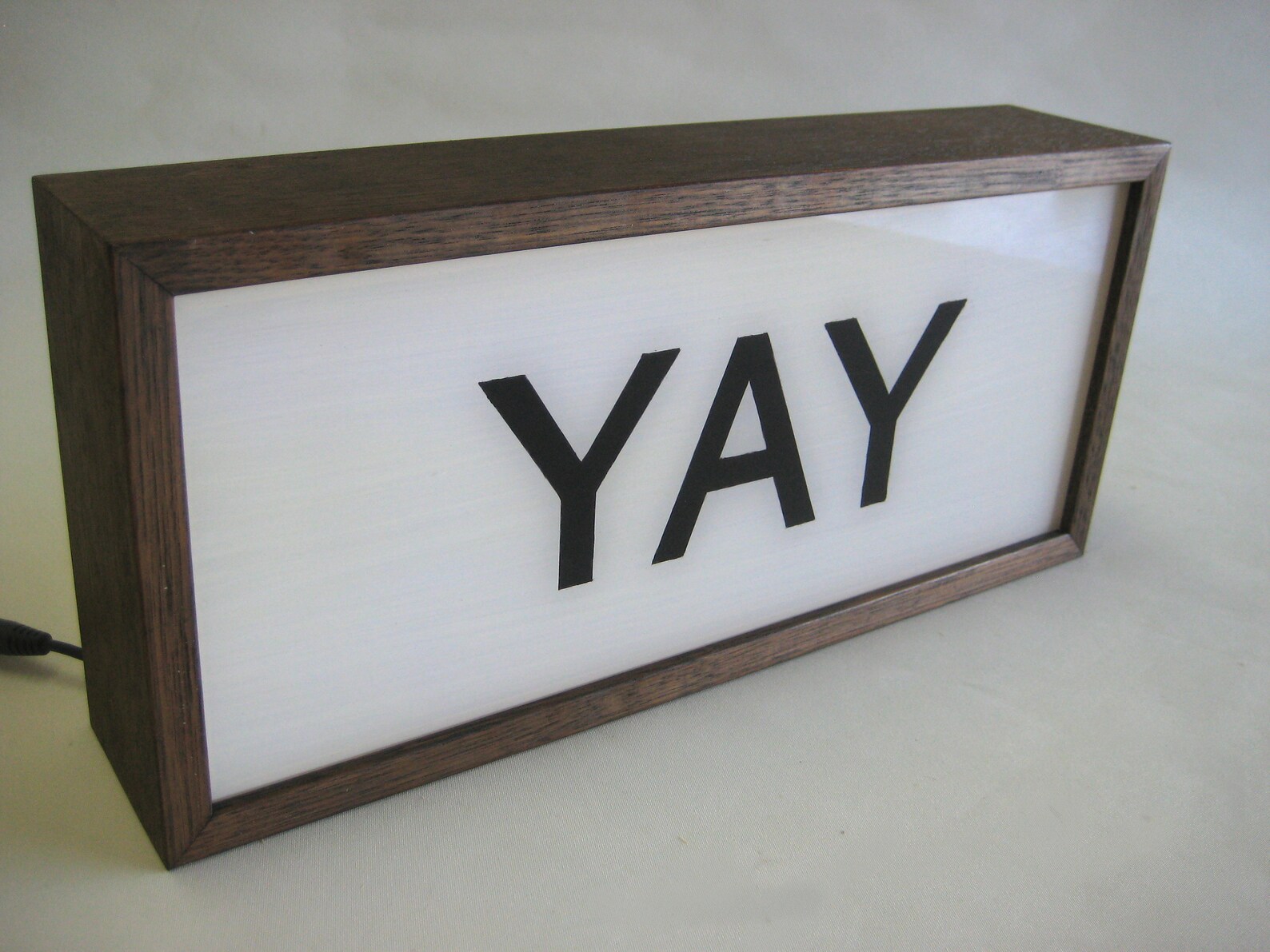 YAY Handcrafted Wooden Light Box Sign Hand Painted Light Up | Etsy