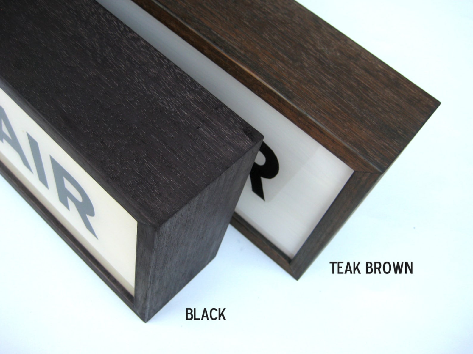 BARBER Wooden Lightbox Sign, Handcrafted Timber Light Box Sign ...