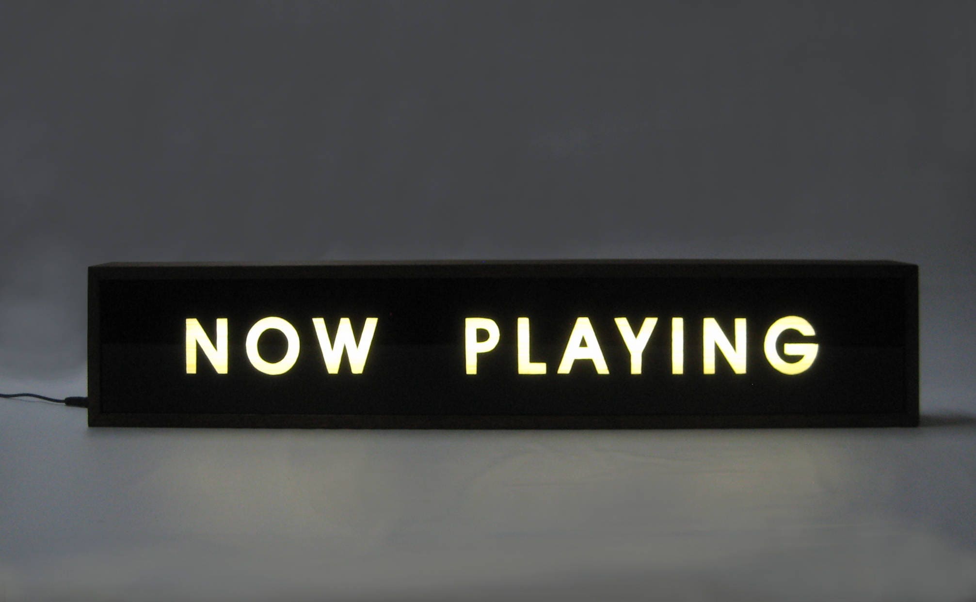 NOW PLAYING Wooden Light Box Sign Handcrafted Wooden Lighted | Etsy UK