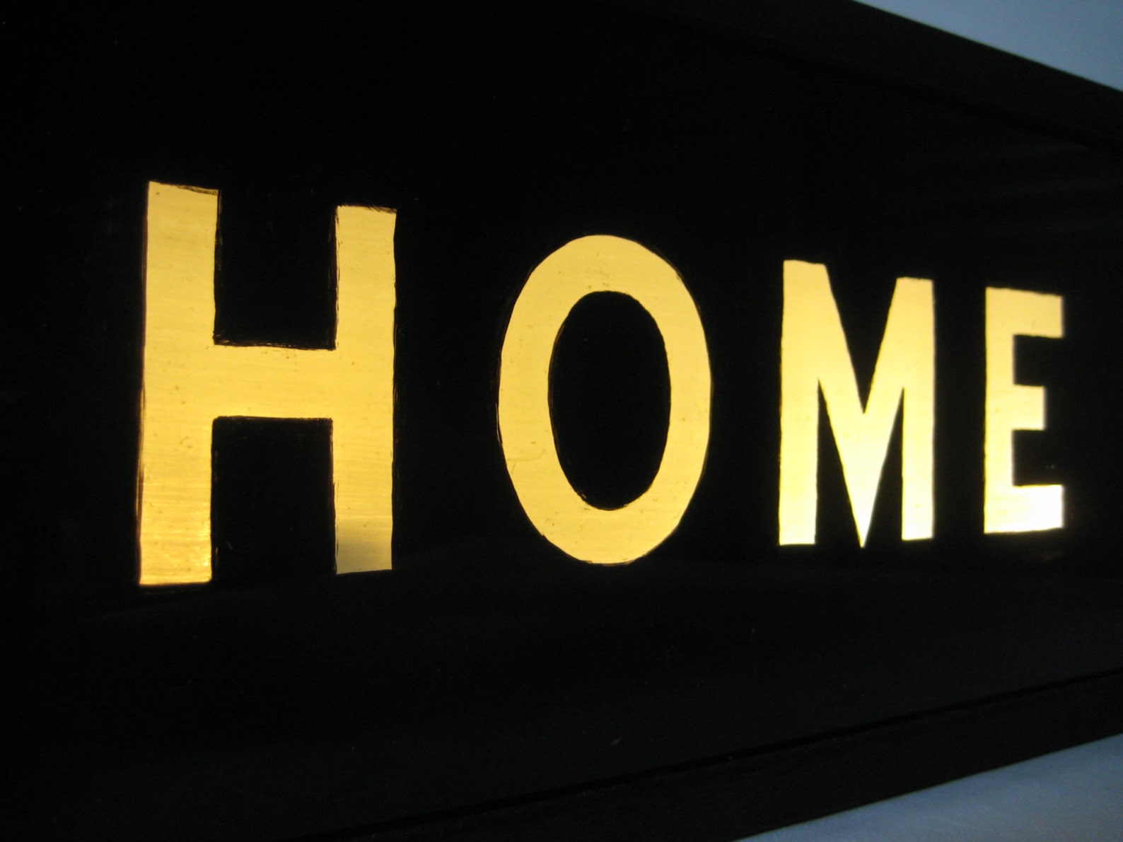 Lighted Home Sign, Handcrafted Wooden Light Box Hand Painted Sign ...