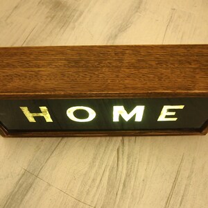 Lighted Home Sign, Handcrafted Wooden Light Box Hand Painted Sign ...