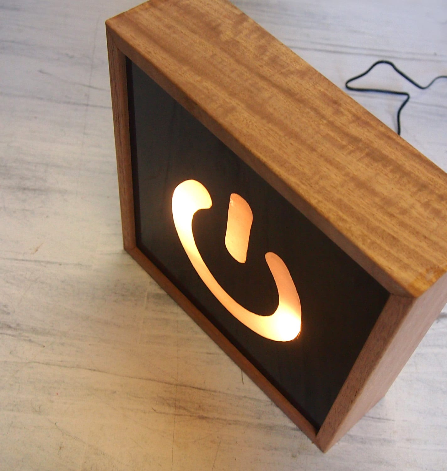 Hand Painted Power Switch Symbol Wooden Lightbox Lighted | Etsy