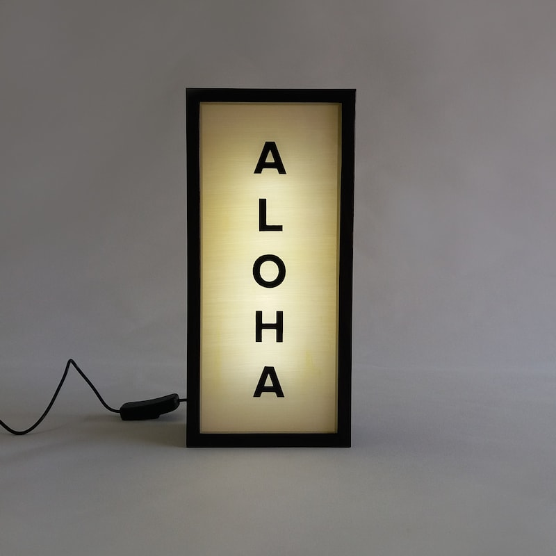 Aloha Neon Sign - Etsy