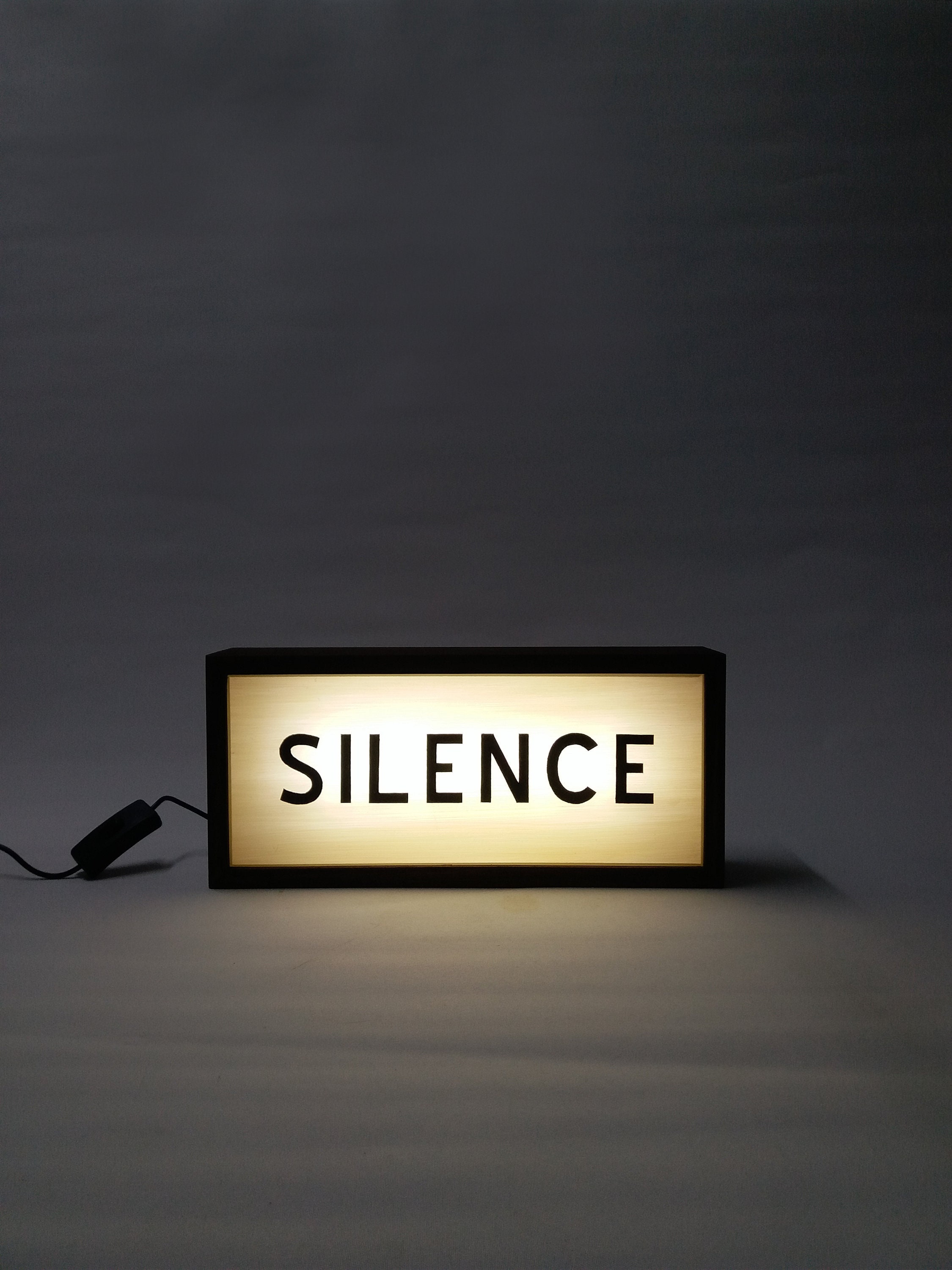 Silence LED Illuminated Sign for Home Music Studio Recording - Etsy UK