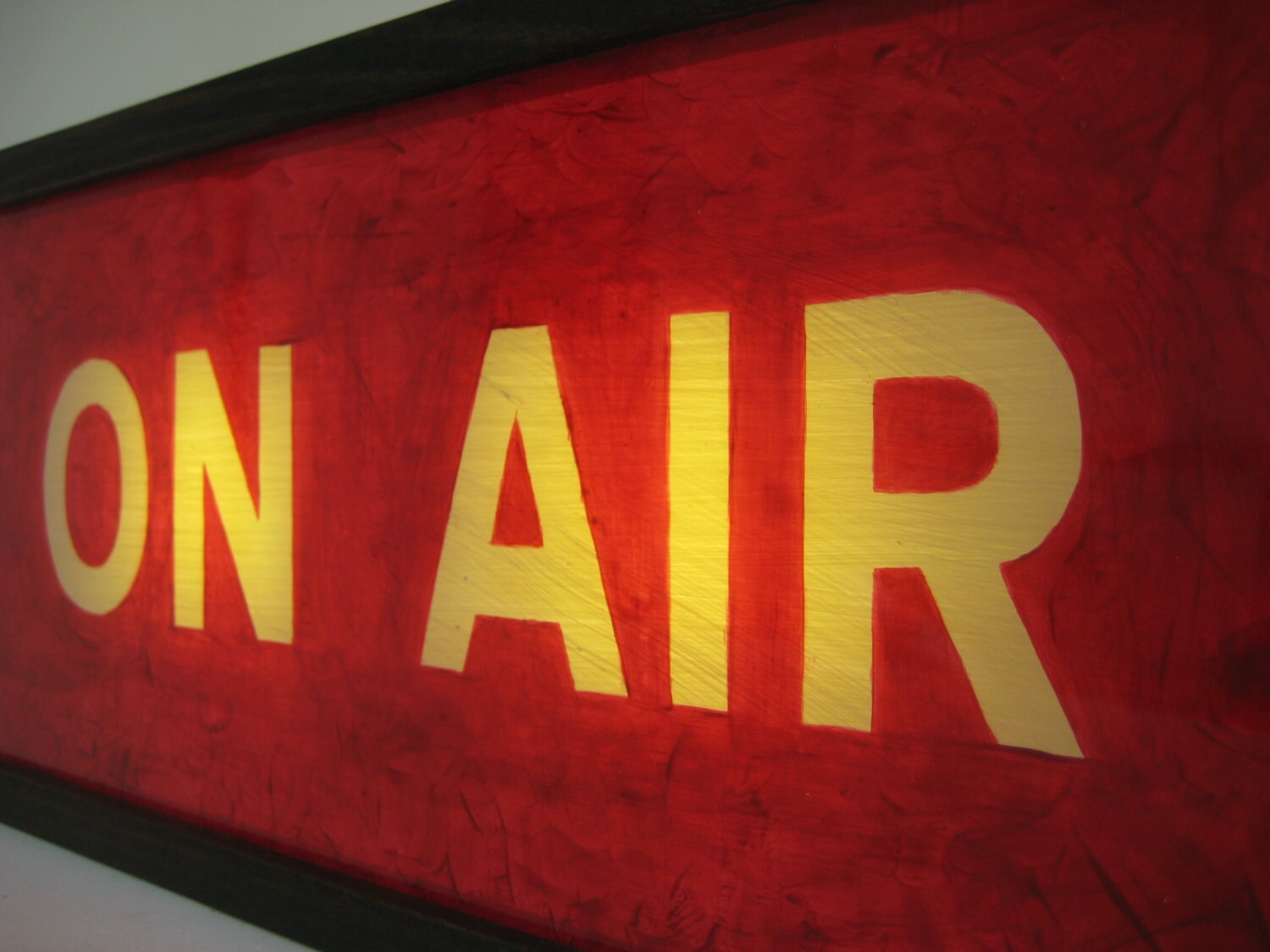 ON AIR Sign in Red Handcrafted Wooden Light Box Sign Lighted | Etsy