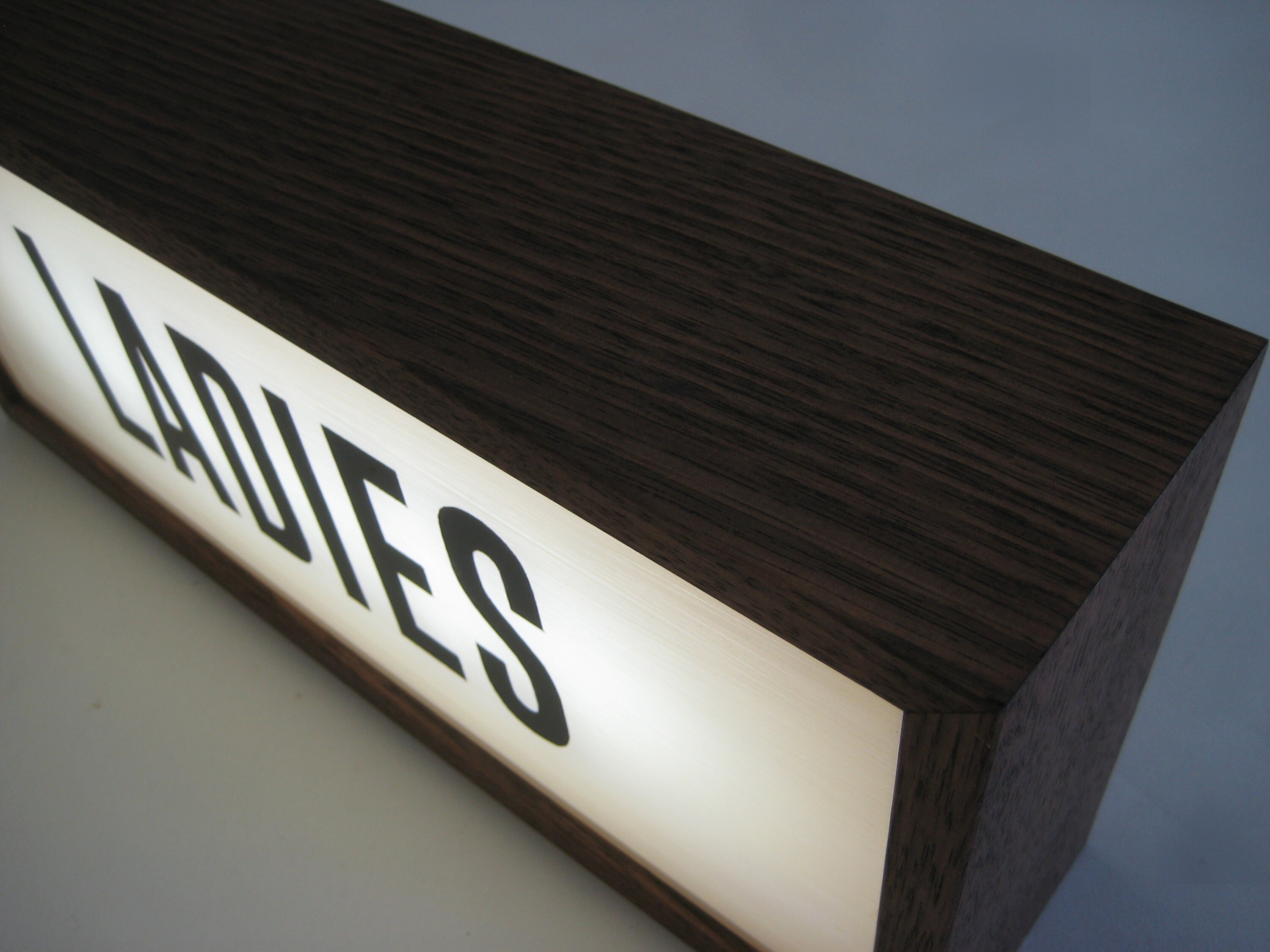 Ladies Handcrafted Wooden Light Box Sign Restaurant Restroom - Etsy ...