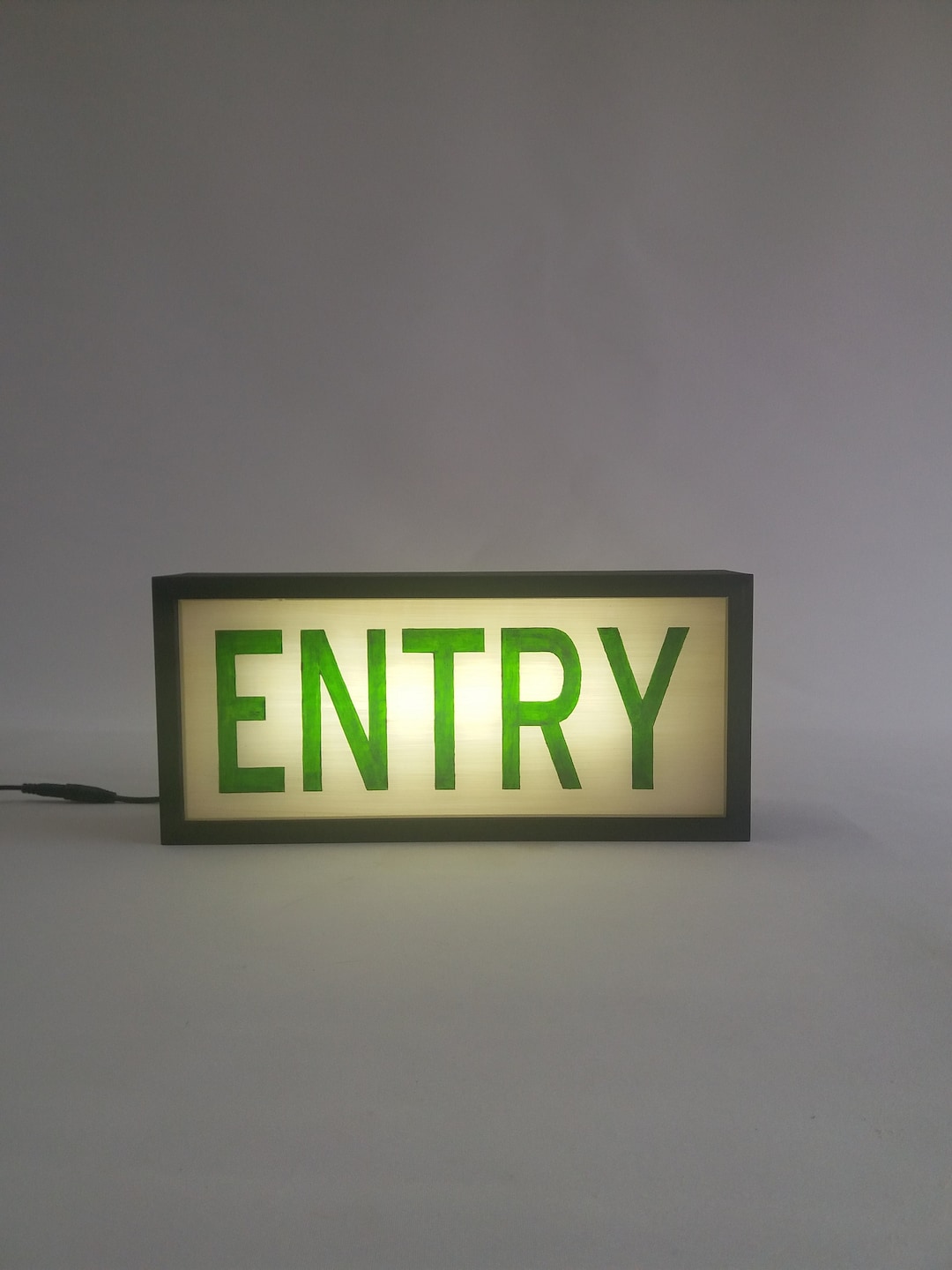 Lighted Entry Sign, Mid Century Modern Light up Sign for Business ...