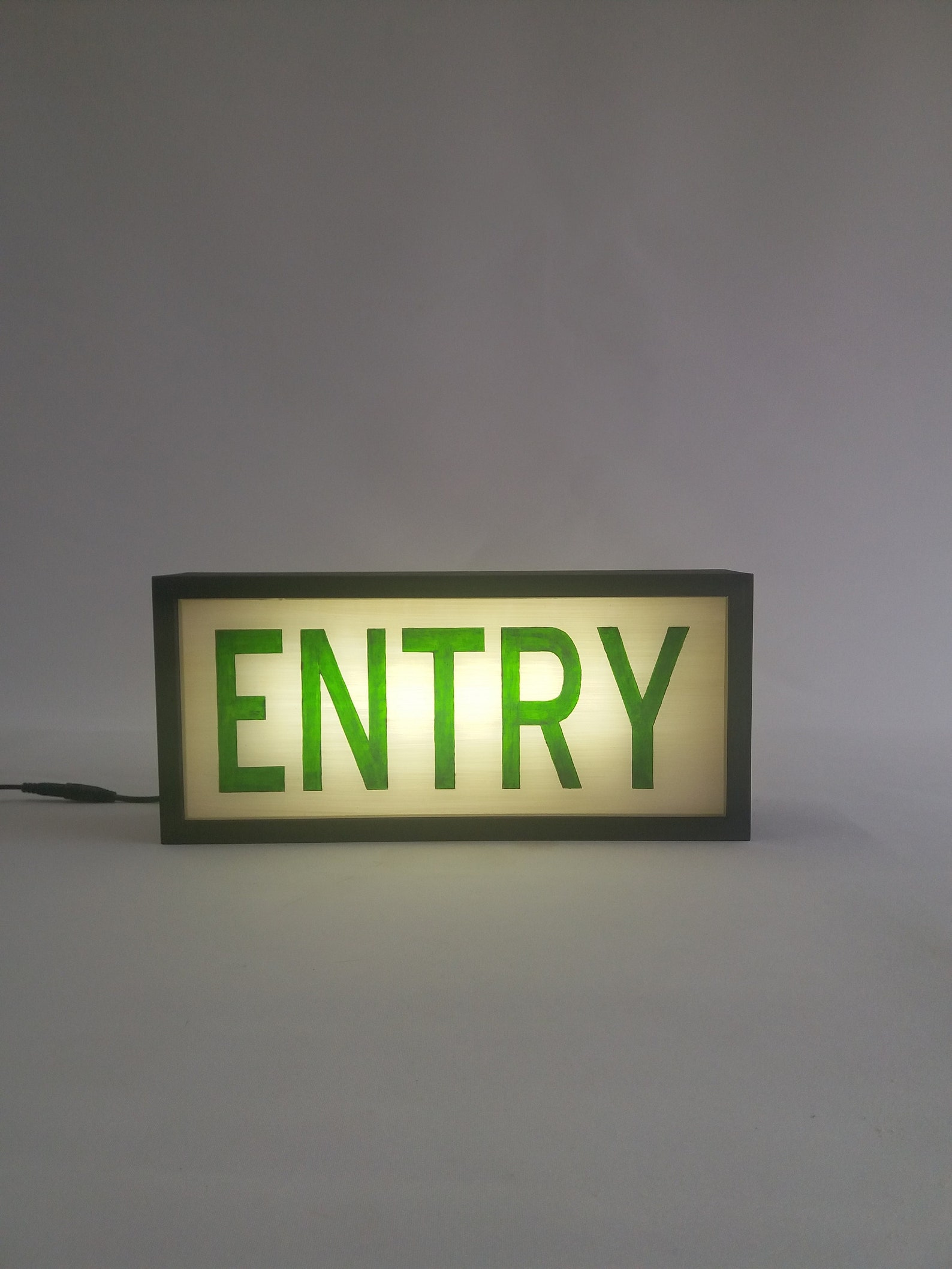 Lighted Entry Sign, Mid Century Modern Light up Sign for Business ...