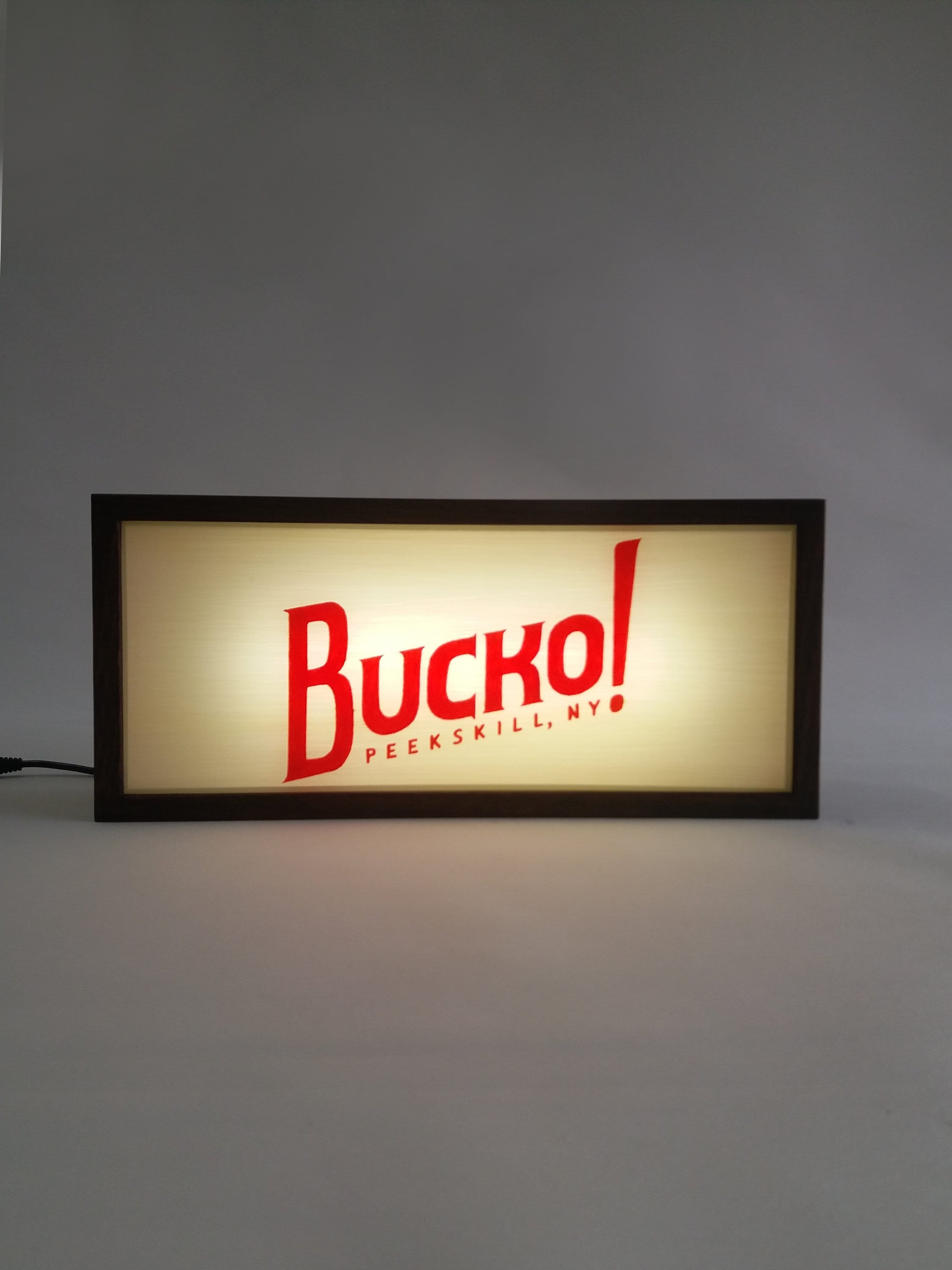 Custom Business Sign Lightbox, Personalised Family Name Sign ...