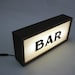 Light up BAR Sign, Handcrafted Wooden Light Box Sign for Home Bar ...