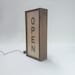 Vertical Open Sign Light, Handcrafted Wooden Lightbox, Unique ...