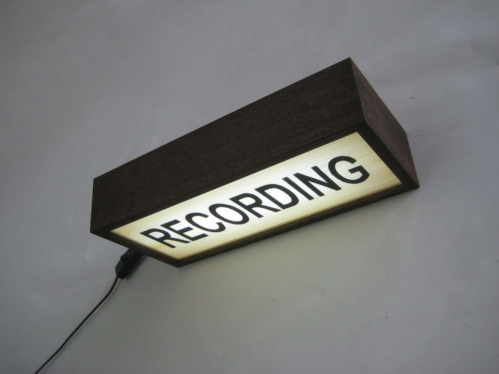 Music Studio Recording Light up Sign, Handcrafted Wooden Light Box Sign ...