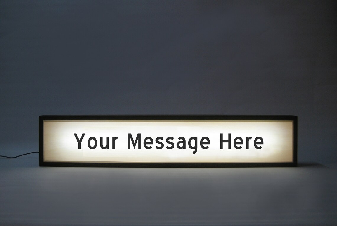 Custom Signs Bespoke Business Sign Handcrafted Wooden Light - Etsy ...