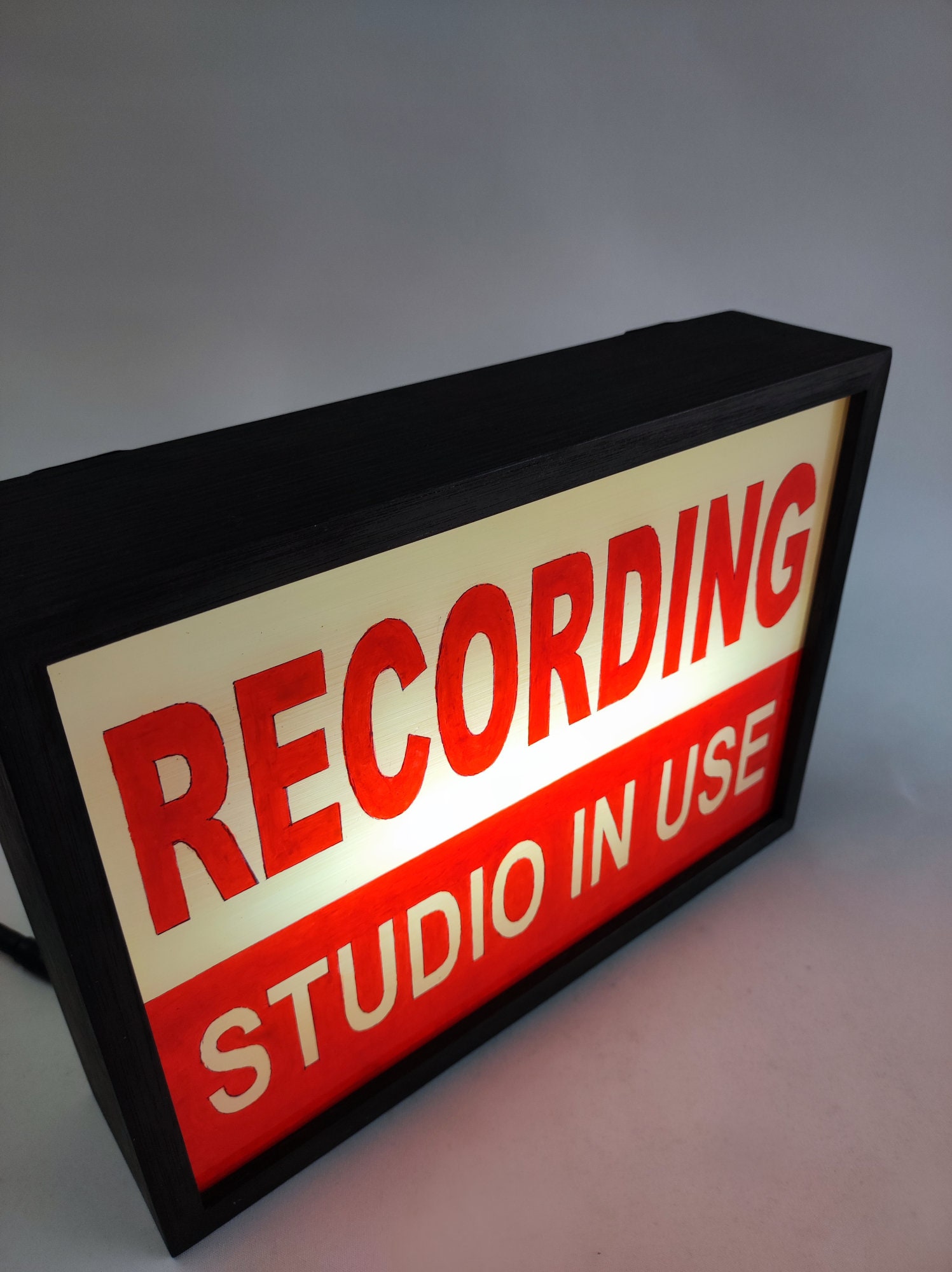 Recording Studio in Use Lightbox Sign Retro Style Music - Etsy