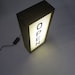 Vertical Open Sign Light, Handcrafted Wooden Lightbox, Unique ...