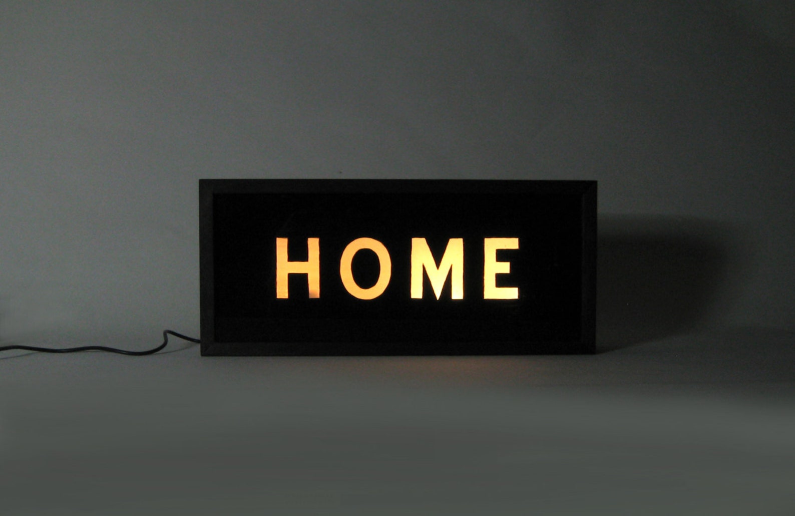 Lighted Home Sign Handcrafted Wooden Light Box Hand Painted | Etsy