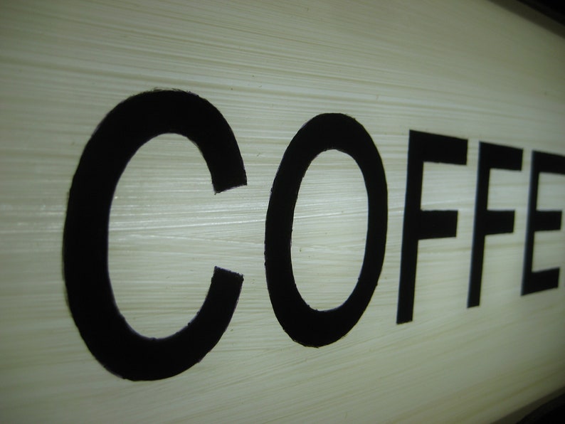 Lighted Coffee Sign Handcrafted Wooden Light Box Sign for | Etsy