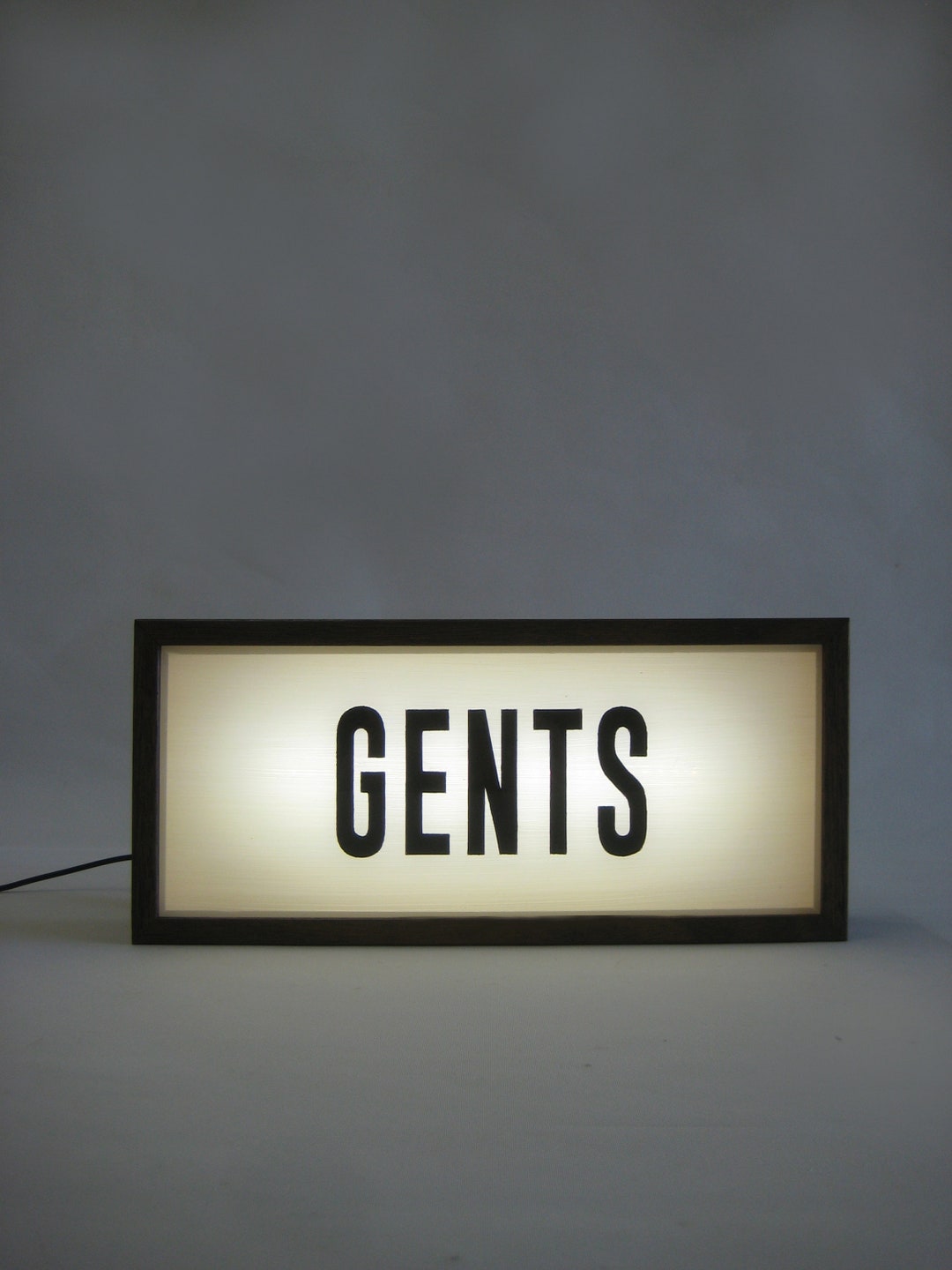 Gents Light Box Sign, Men's Bathroom Sign, Direction Sign for ...