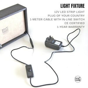 Vertical Open Sign Light, Handcrafted Wooden Lightbox, Unique ...