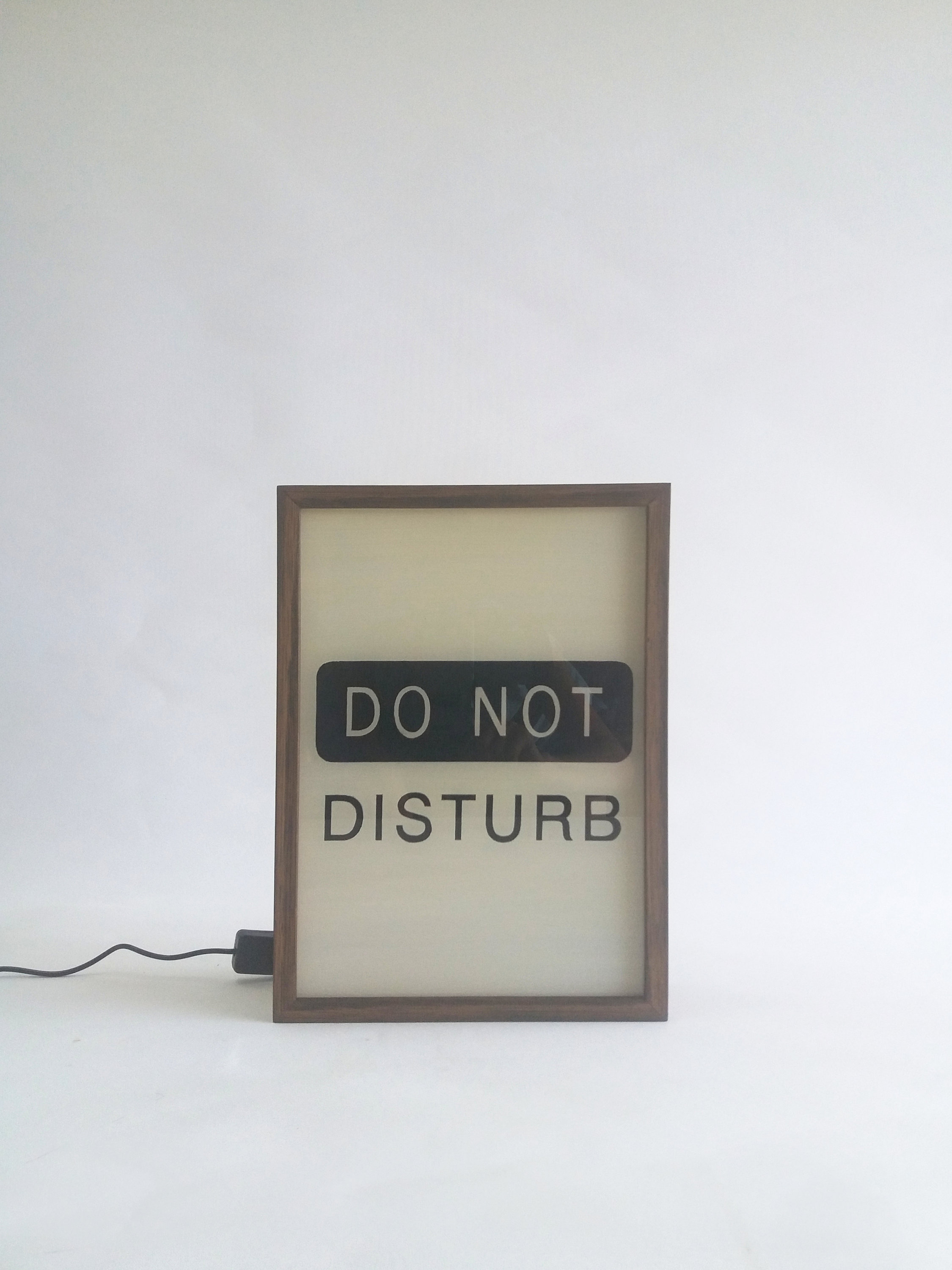 Do Not Disturb Sign Wooden Lightbox for Silent Reading Zone, Quiet ...