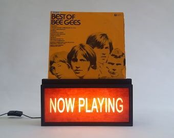 NOW PLAYING Vinyl Record Stand Record Holder Handcrafted | Etsy