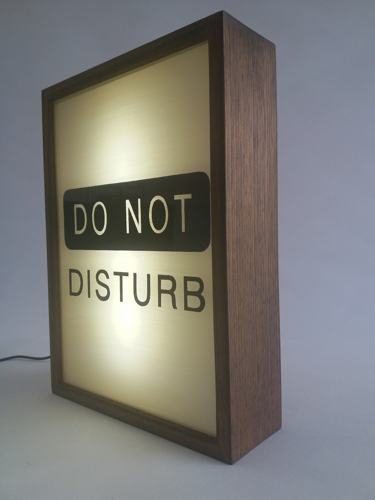 Do Not Disturb Sign Wooden Lightbox for Silent Reading Zone | Etsy
