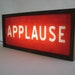 Red APPLAUSE Sign in Wooden Lightbox Retro Wooden Lighted - Etsy Australia