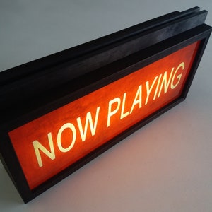 NOW PLAYING Sign in Red, Vinyl Record Display Stand / Record Holder ...